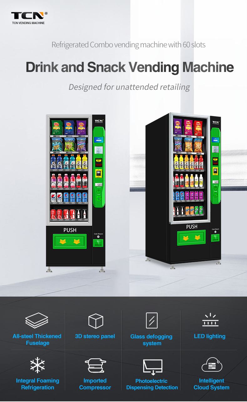 TCN-CSC-6G(H5) automatic snack drink vending machine – Vendfair – Intelligent Vending Solutions